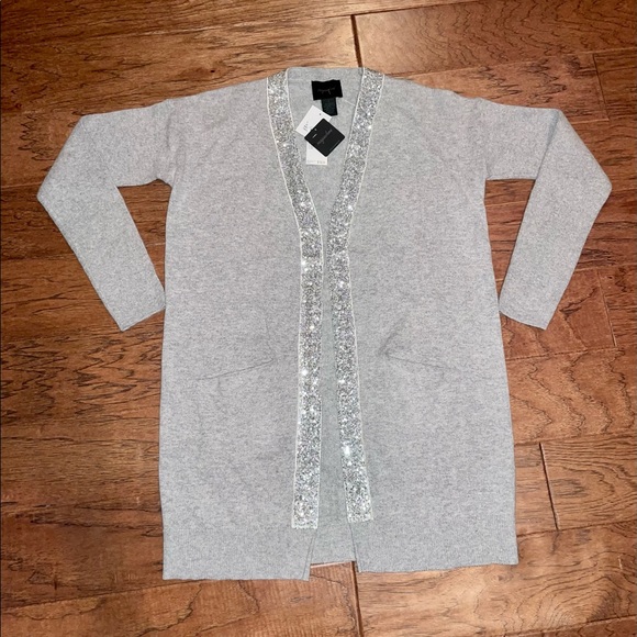Magaschoni | Sweaters | Nwt Magaschoni Wool Rabbit Hair Long Sequin ...